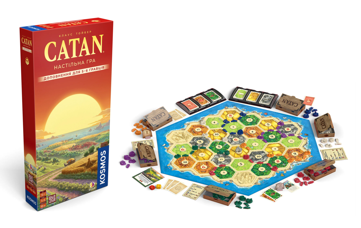 PlayTale - Board Game The Settlers of Catan. Add-on for 5-6 Players