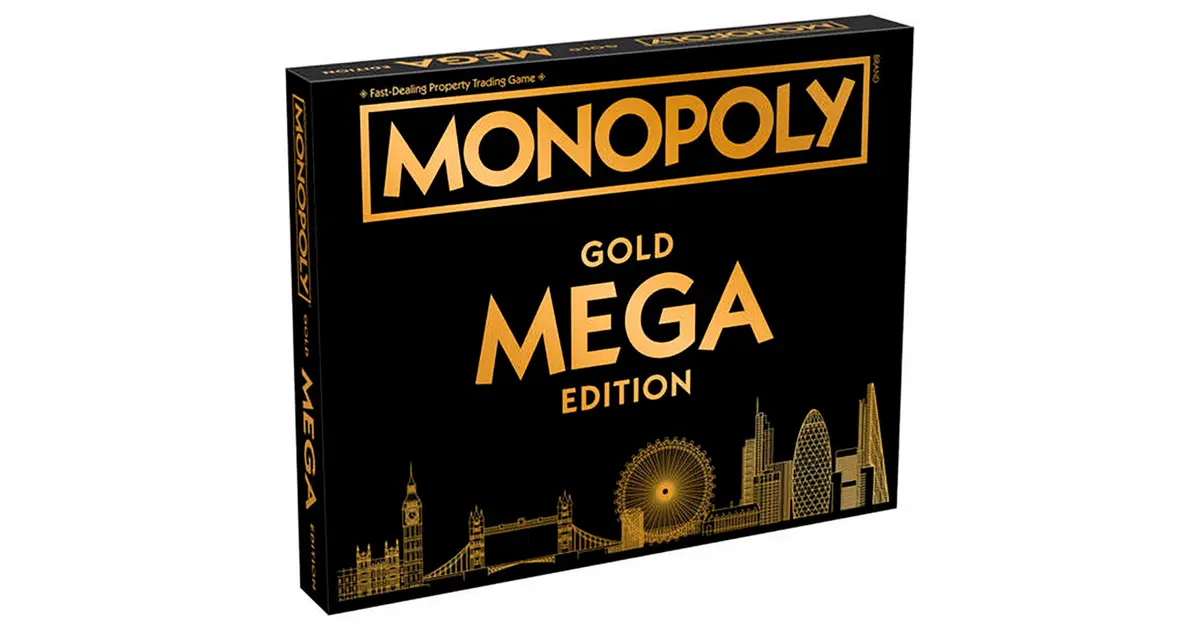 PlayTale - Board Game Monopoly - Mega Gold Edition